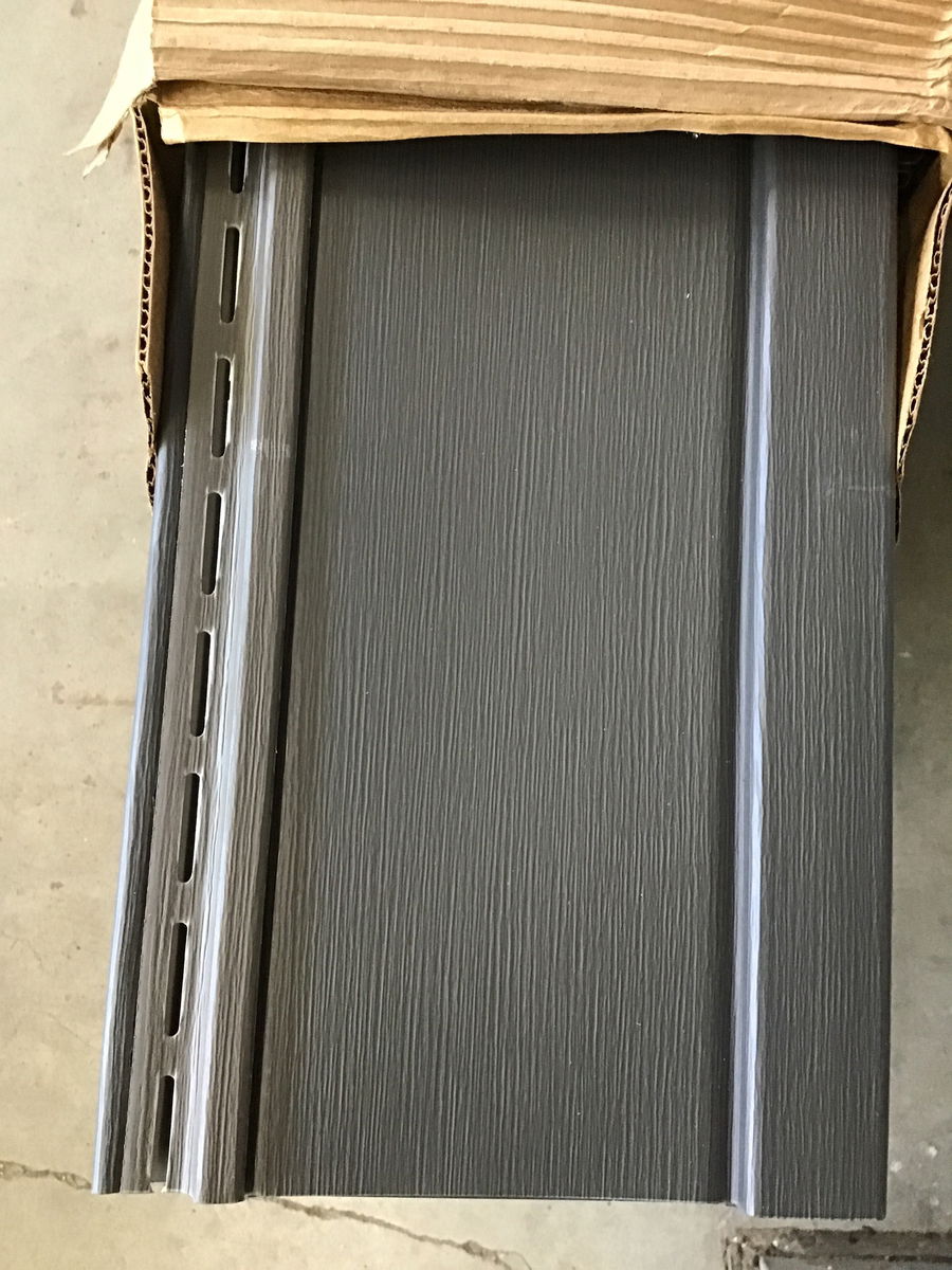 Vinyl Siding by Board & Batten in color Cast Iron | Second Use Building ...