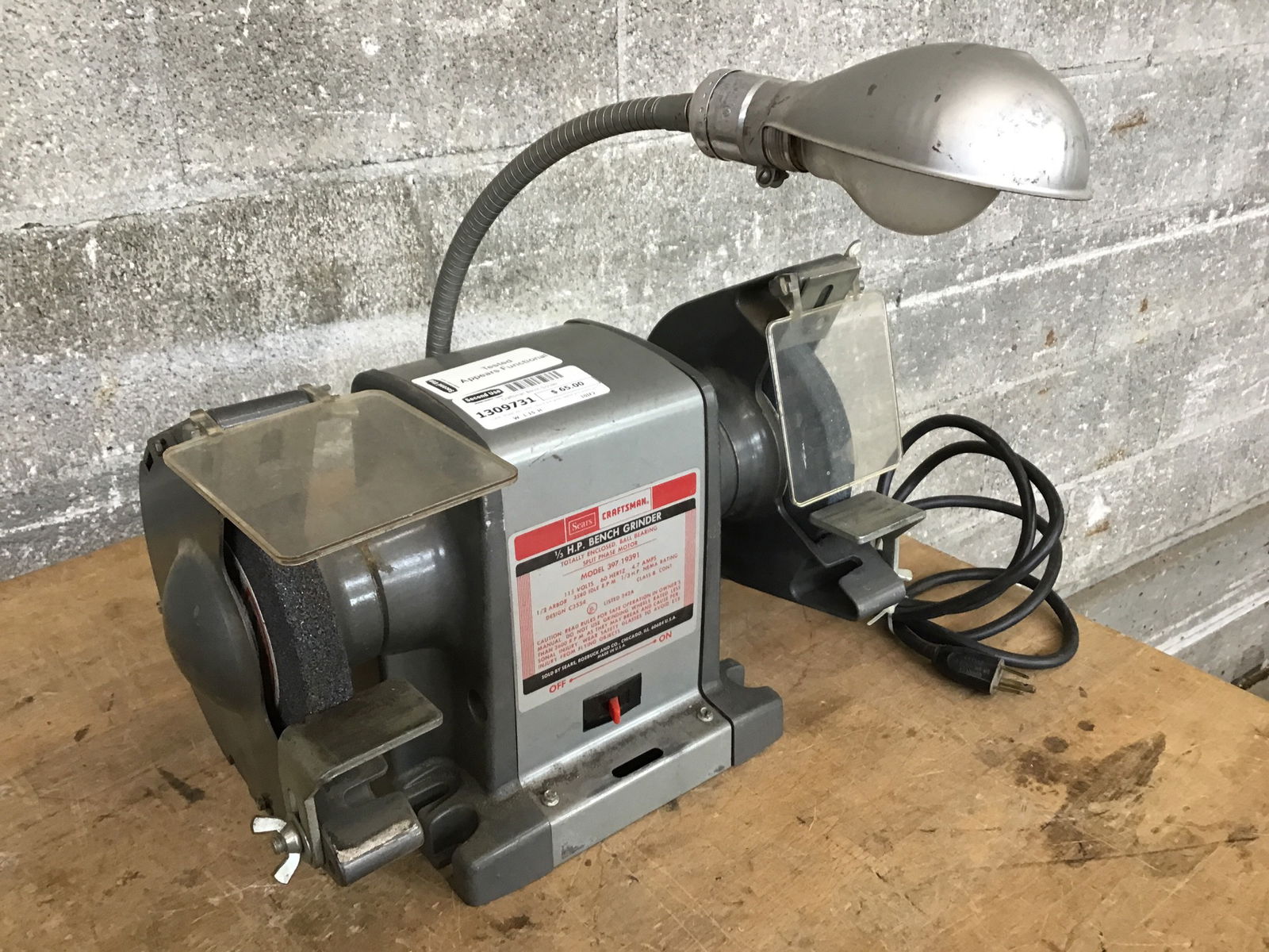 Craftsman Bench Grinder | Second Use Building Materials and Salvage
