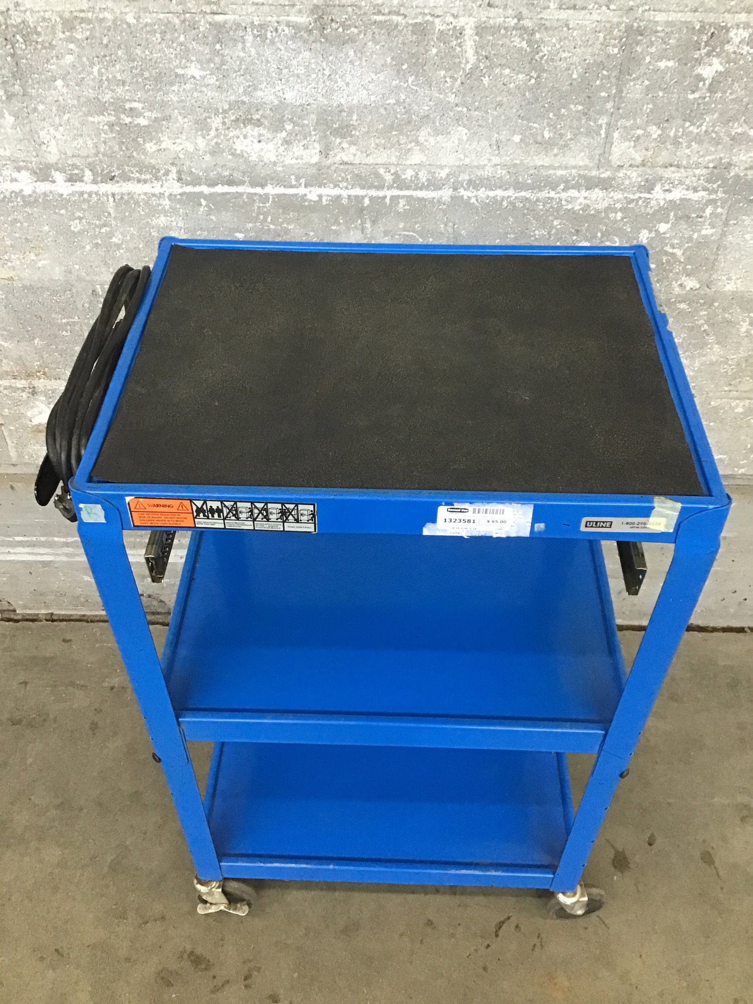 Blue Electric Utility Cart | Second Use Building Materials and Salvage