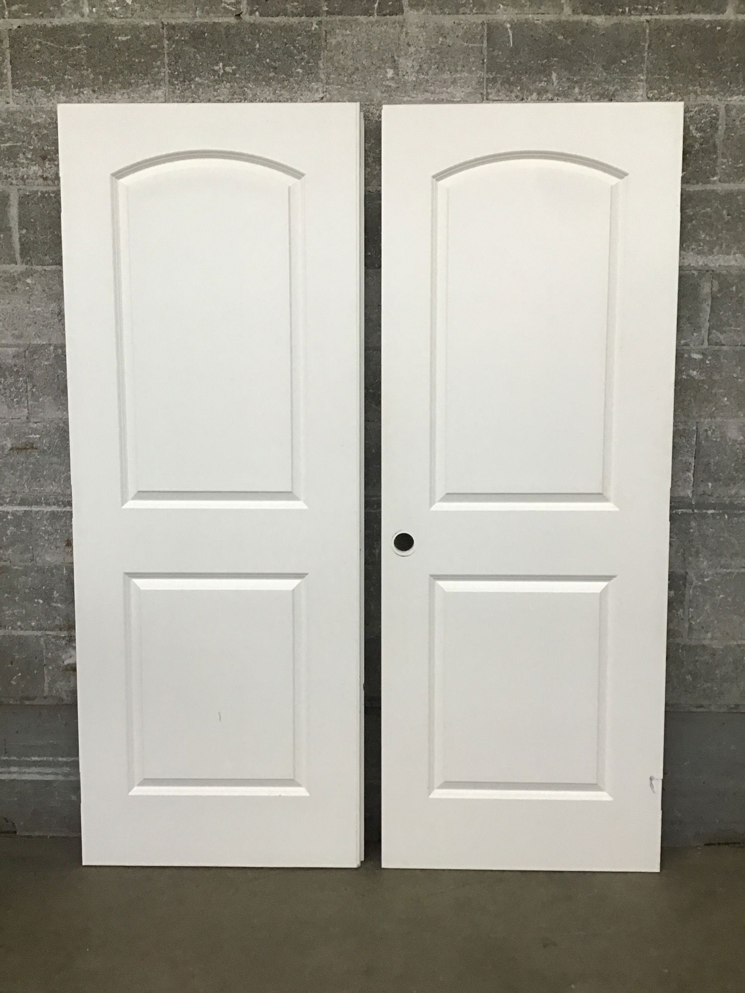 5′ Faux 2 Panel Solid Core Doors | Second Use Building Materials and ...