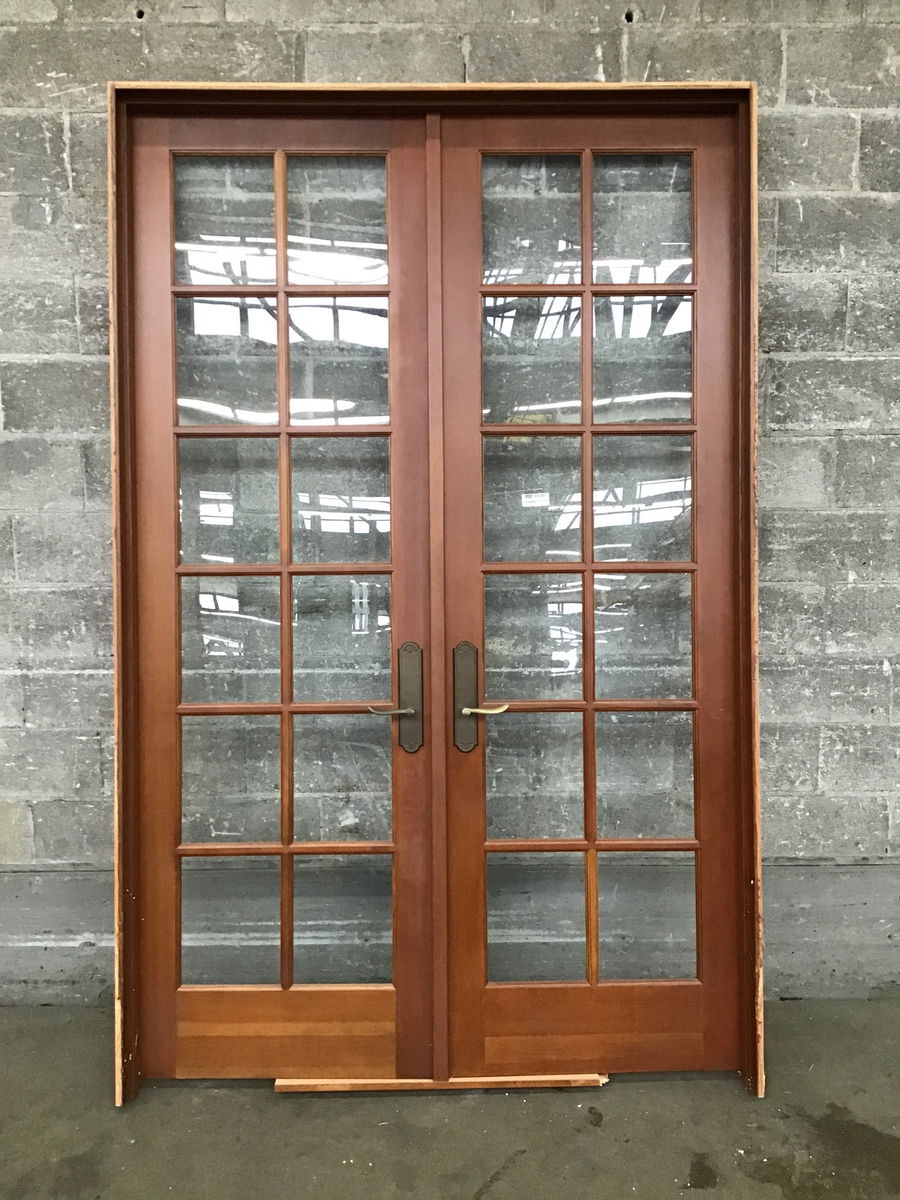 5′ x 8′ Interior Fir French Doors | Second Use Building Materials and ...