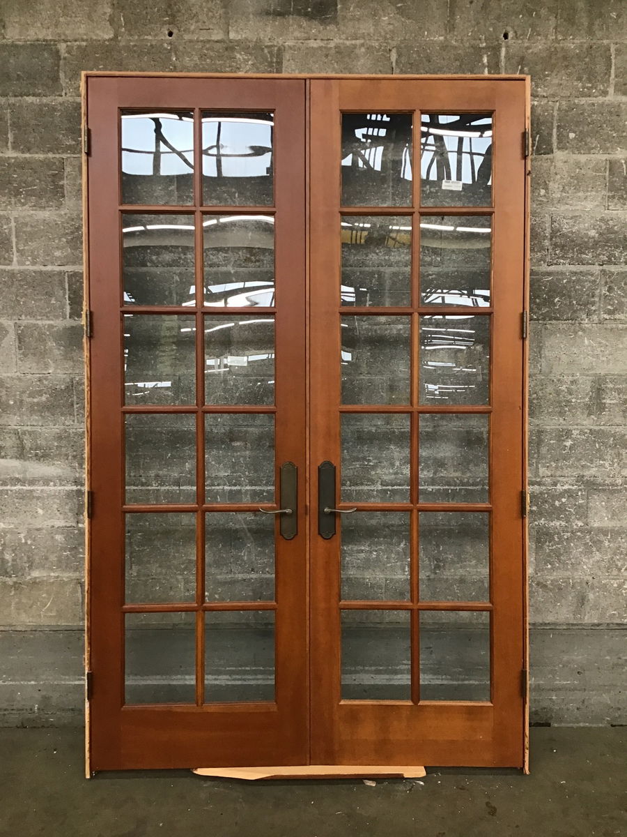 5′ x 8′ Interior Fir French Doors | Second Use Building Materials and ...