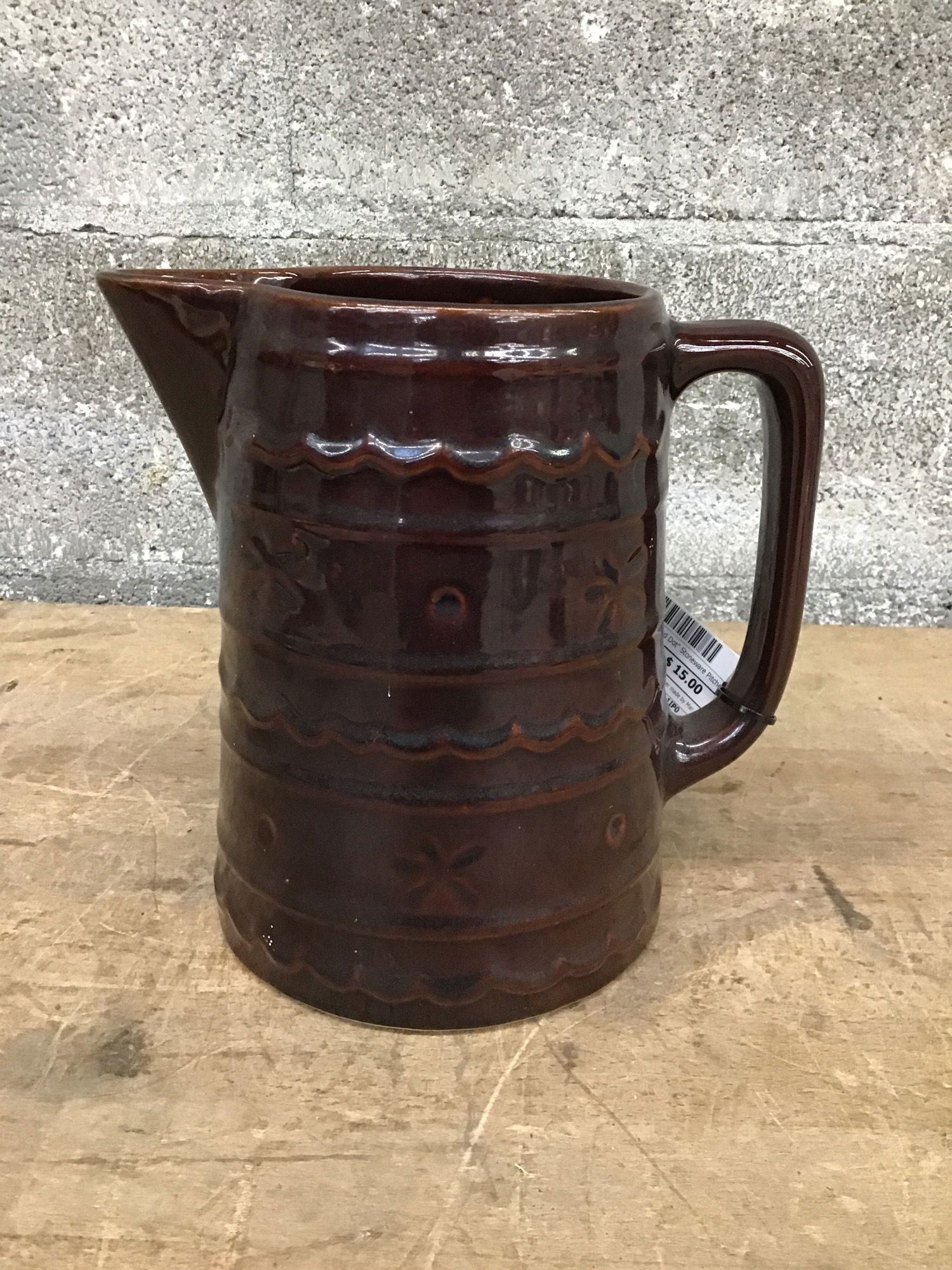 Vintage MarCrest “Daisy and Dot” Stoneware Pitcher | Second Use ...