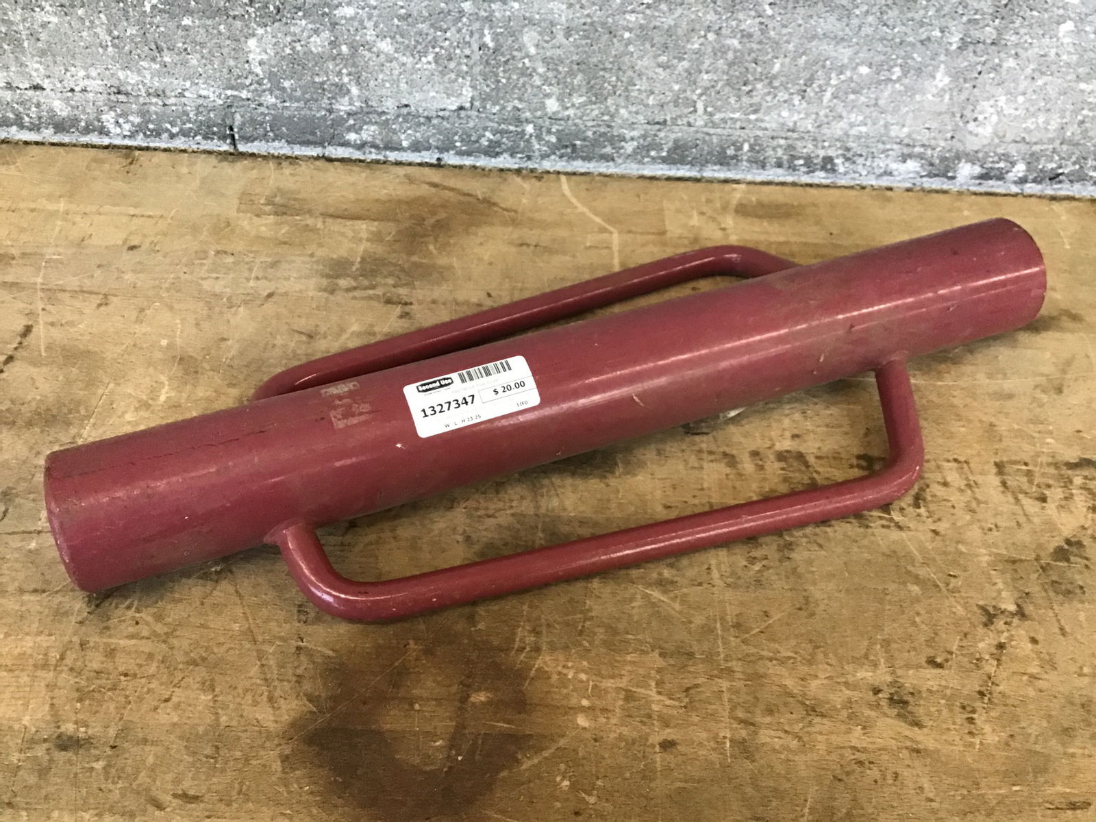 Red Fence Post Driver | Second Use Building Materials and Salvage