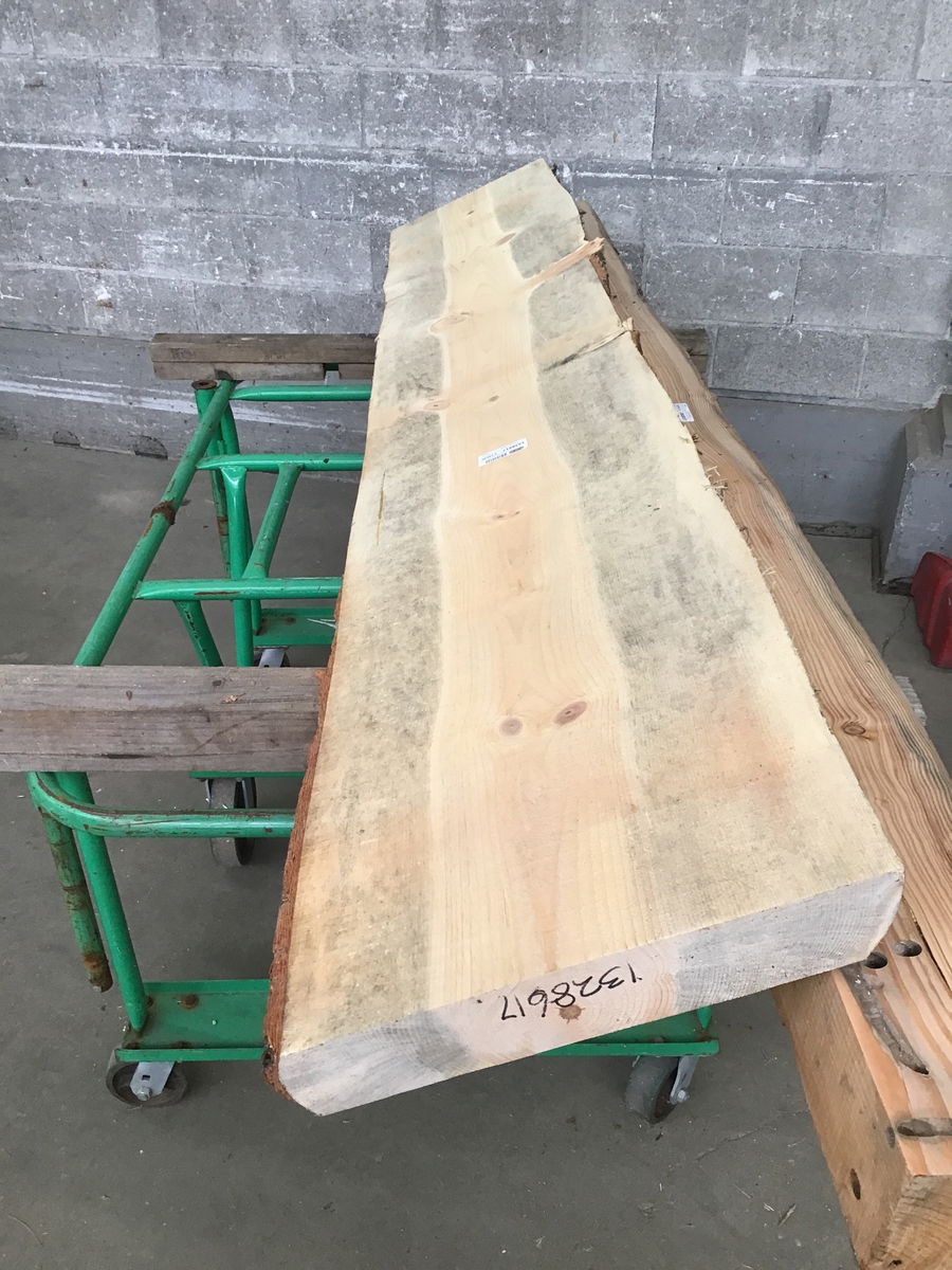 Sanded Live Edge Blue Pine Slab | Second Use Building Materials and Salvage