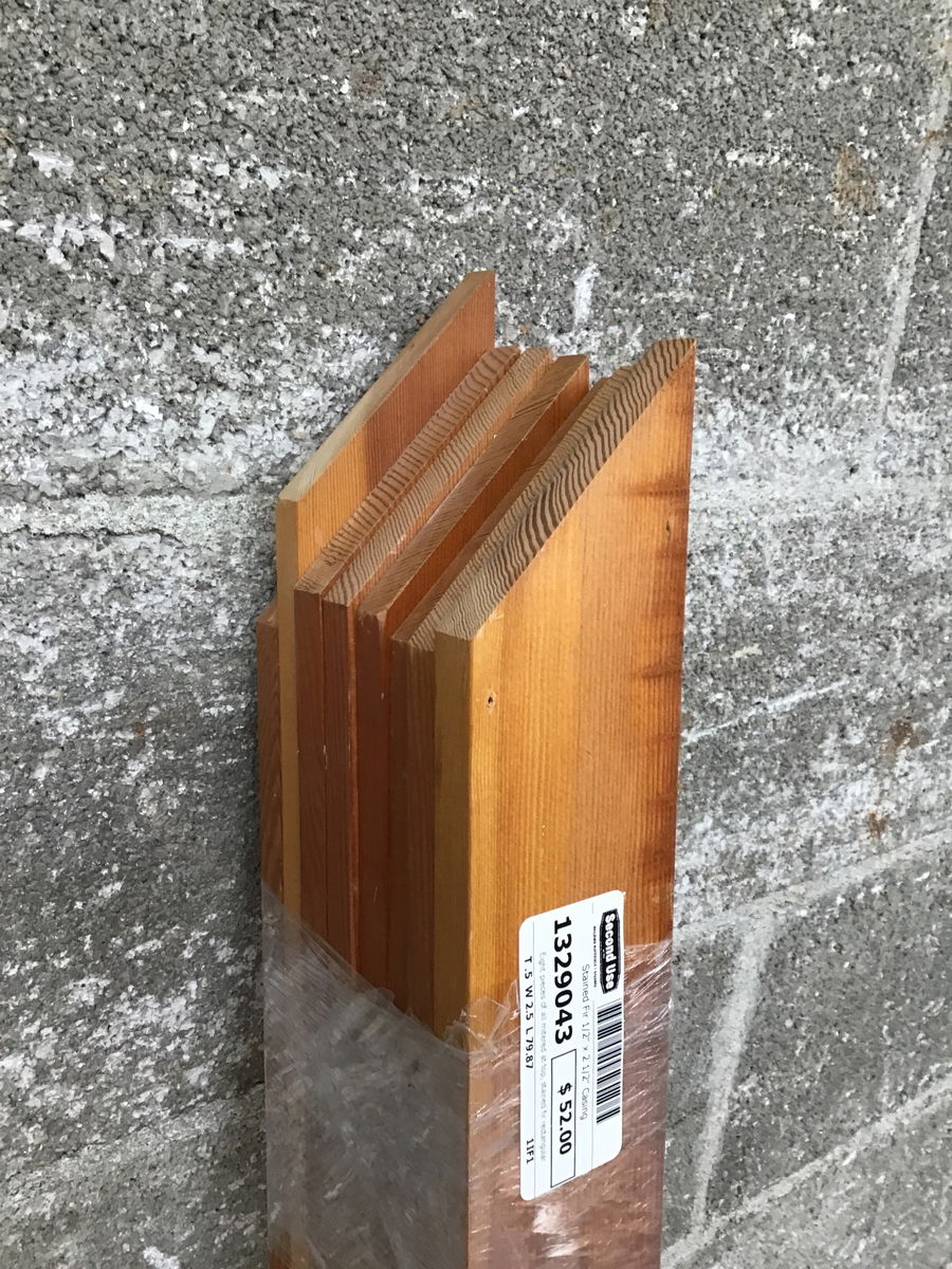 Stained Fir 1/2″ x 2 1/2″ Casing | Second Use Building Materials and ...