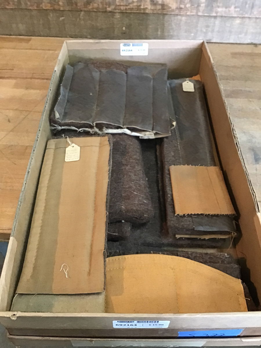 Box of Felt Samples & Examples | Second Use Building Materials and Salvage