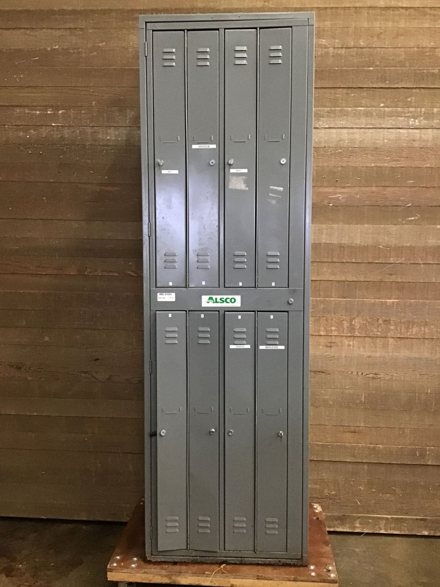 8-Compartment Uniform Lockers | Second Use Building Materials and Salvage